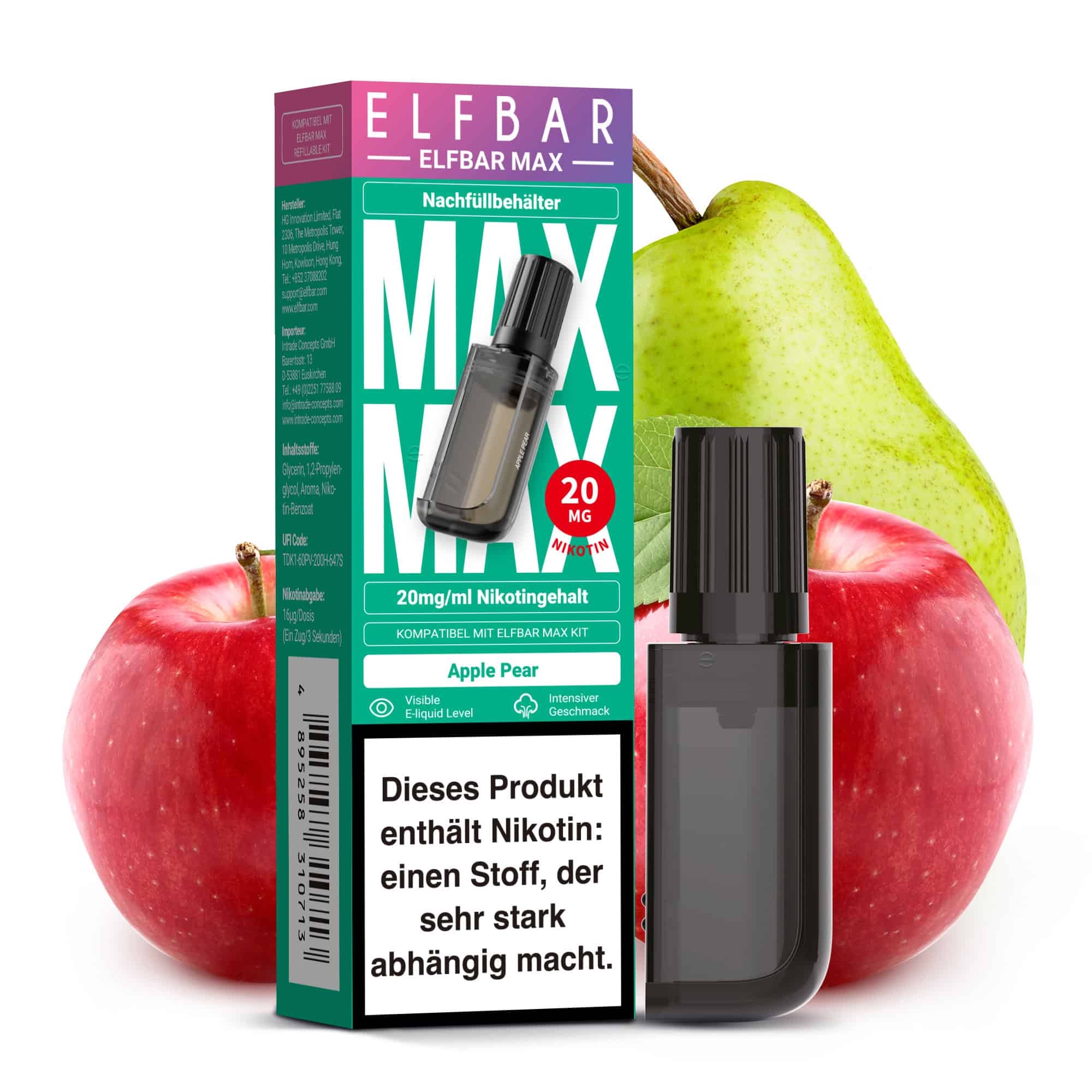 Elfbar MAX Apple Pear – 20 mg/ml - ELFBAR VAPES EU